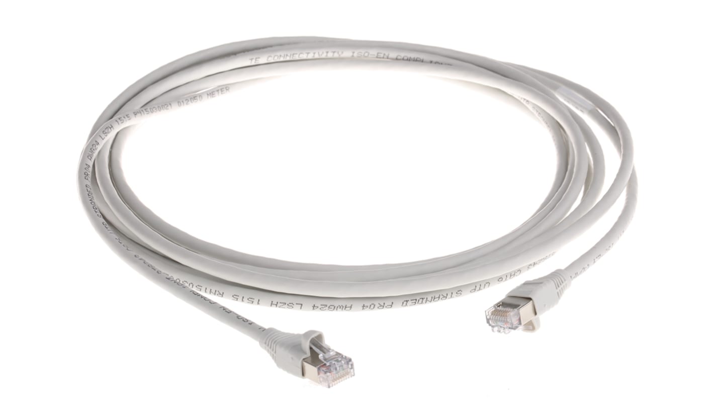 1711093-5 | COMMSCOPE Cat6 Cable, U/UTP, Grey LSZH Sheath, 5m | RS