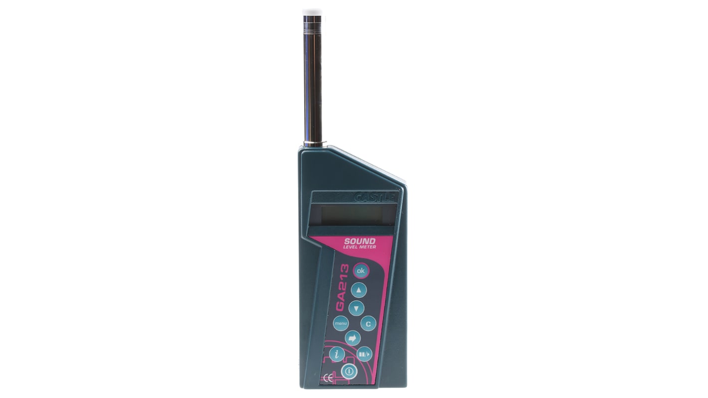 GA213 | Castle GA 213 Sound Level Meter, 35dB to 140dB, 20kHz max | RS