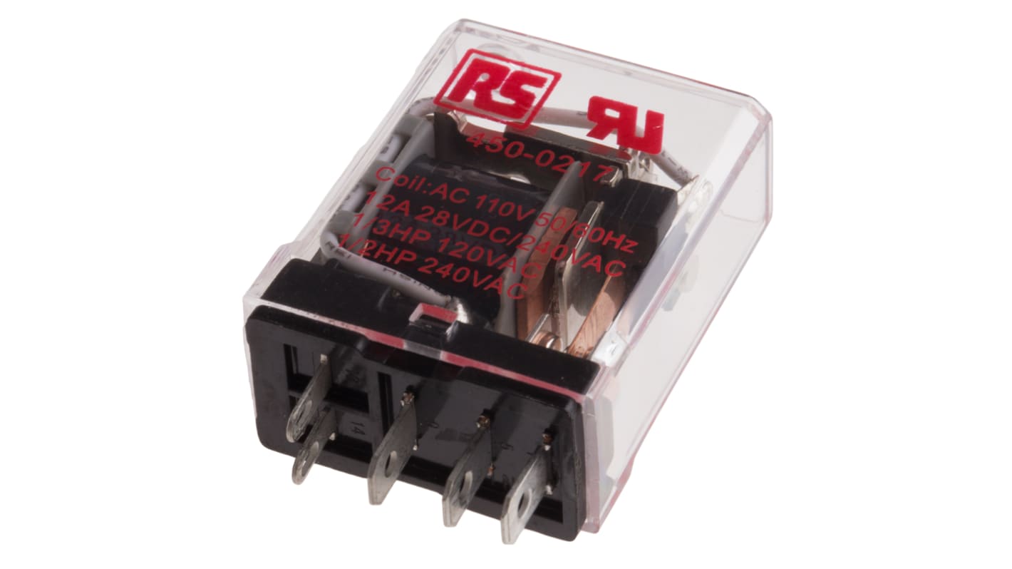 RS PRO PCB Mount Power Relay, 110V ac Coil, 15A Switching Current, SPDT ...