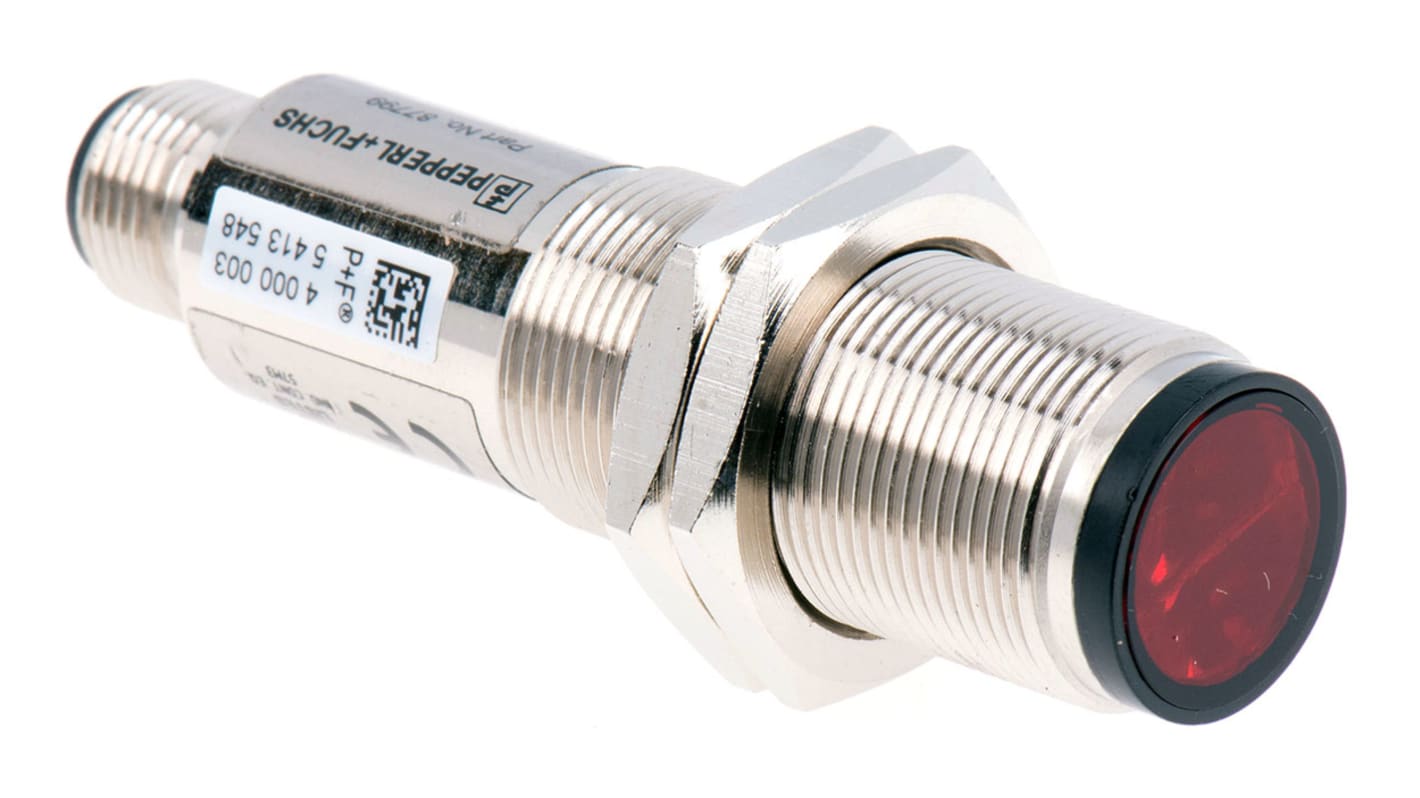 OBS4000-18GM60-E4-V1 | Pepperl + Fuchs Retroreflective Photoelectric Sensor, Barrel Sensor, 4 m ...