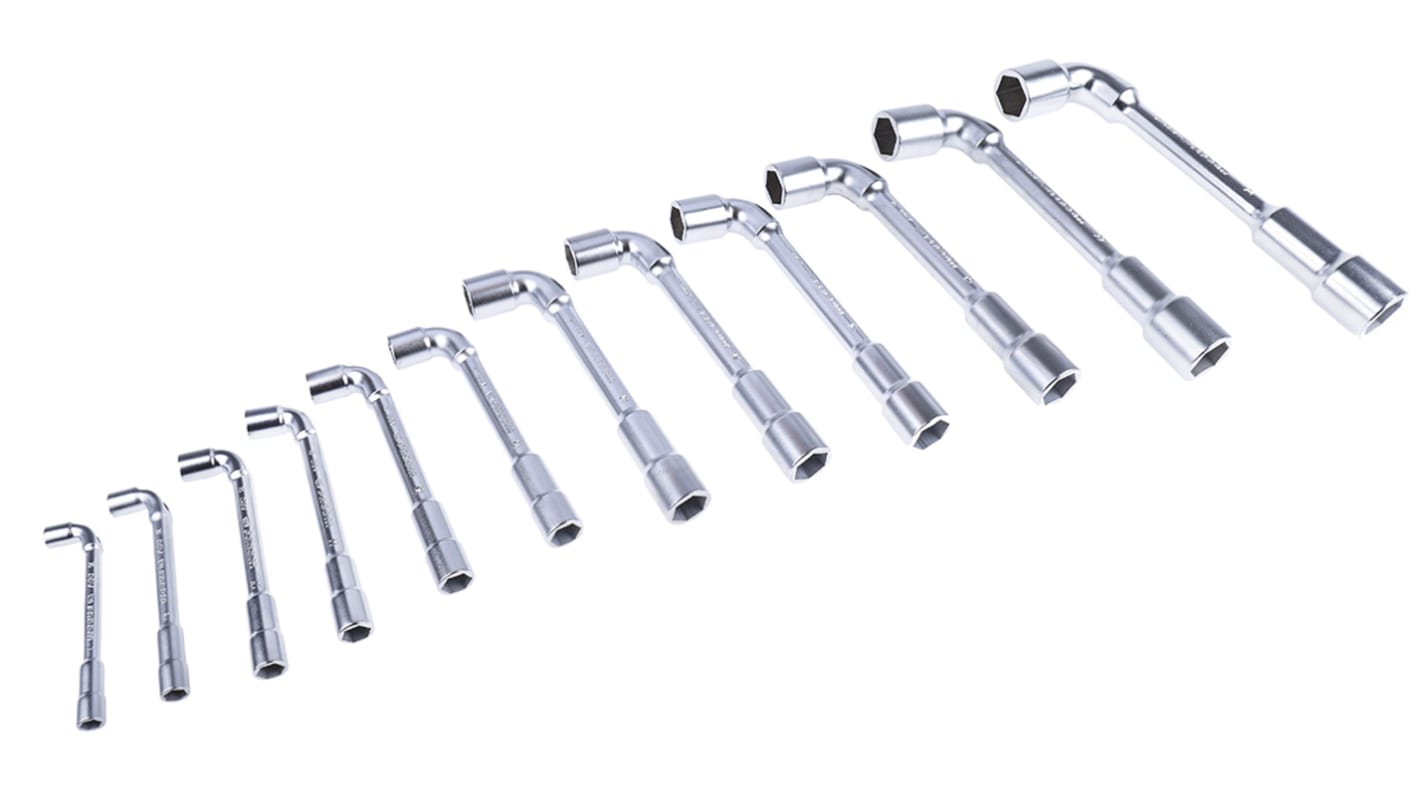 75.J12PB | Facom Hex Tubular Box Spanner Set, 12 Pieces, 7 → 24 mm Tip | RS