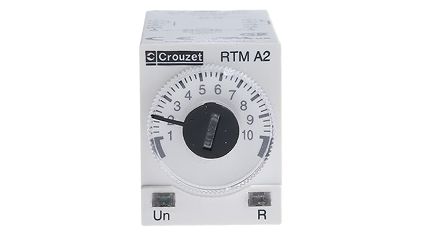 88895207 | Crouzet DIN Rail Mount Timer Relay, 230V ac, 2-Contact, 0.1 ...