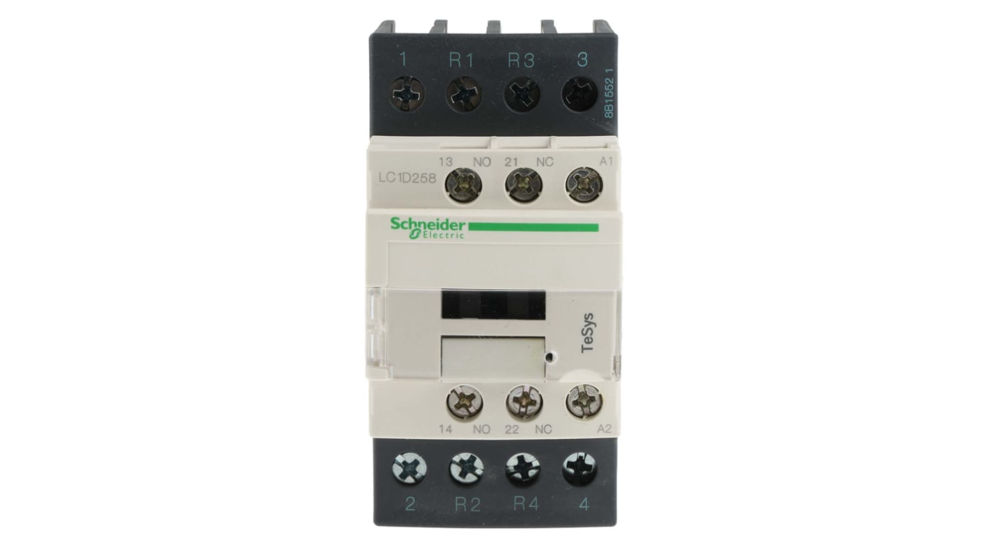 LC1D258F7 | Schneider Electric TeSys D LC1D Contactor, 110 V ac Coil, 4 ...