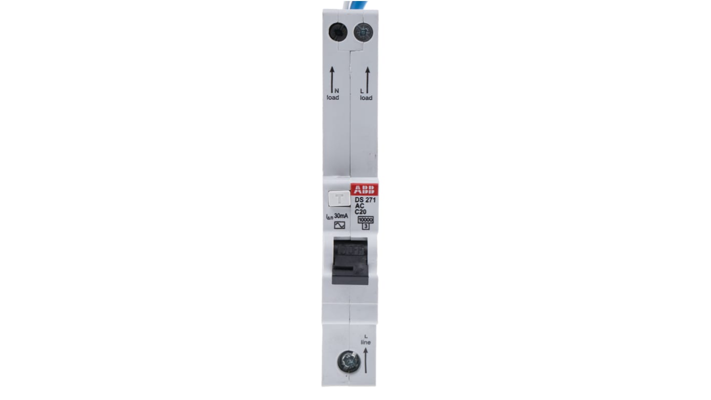 2CSR175092R1204 | ABB RCBO, 20A Current Rating, 1+N Poles, Type C | RS