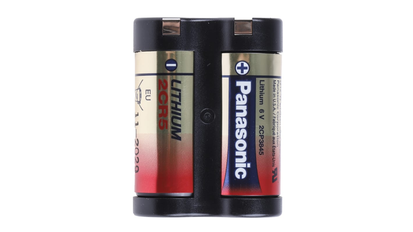 2CR-5MEP/1B | Panasonic Lithium Manganese Dioxide 6V, 2CR5 Camera Battery | RS