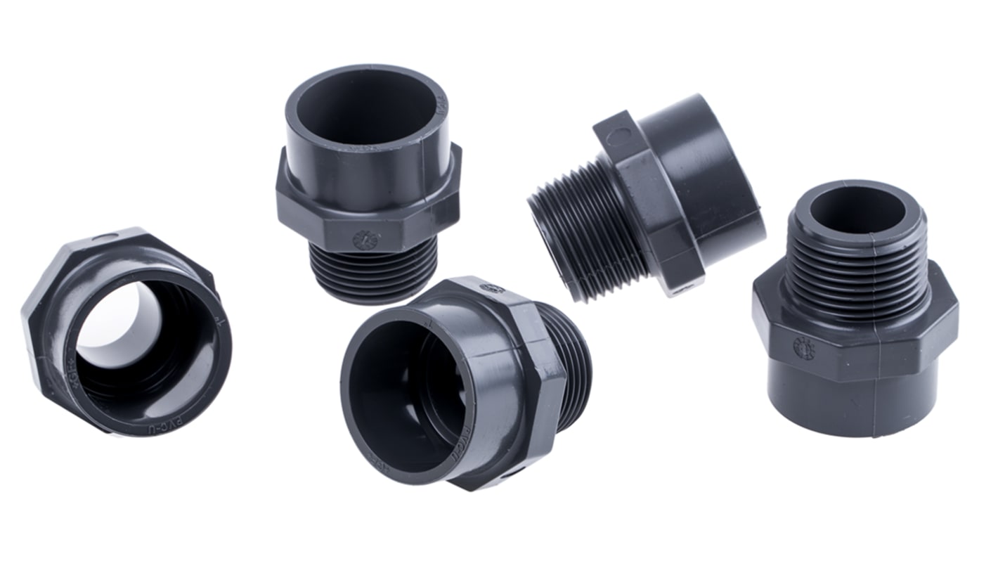 721911708 | Georg Fischer Straight Adapter PVC Pipe Fitting | RS