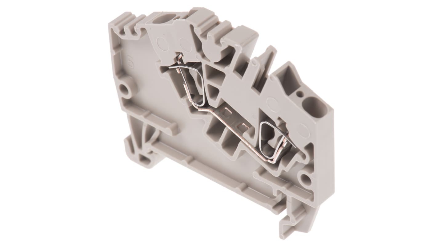 1772060000 | Weidmuller ZDU Series Beige DIN Rail Terminal Block, 2 ...