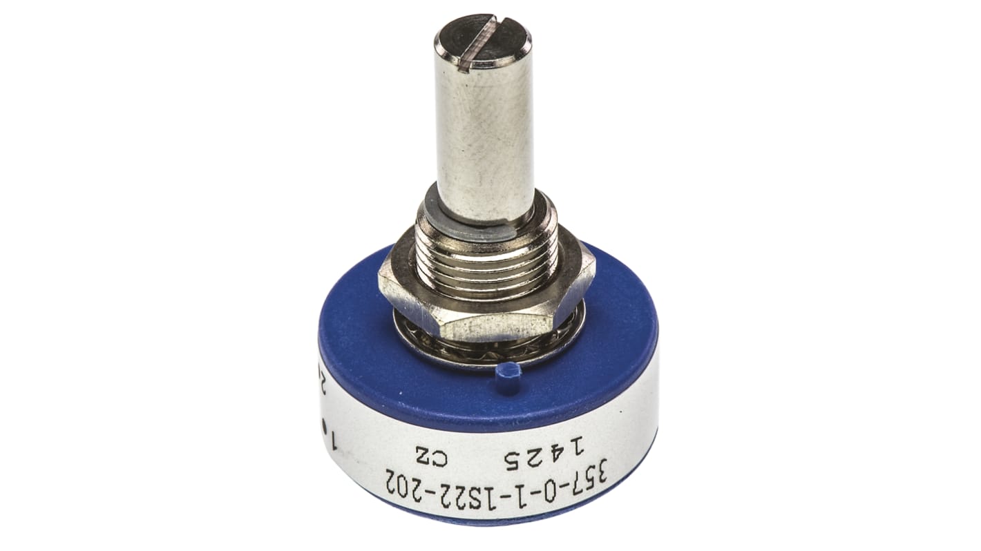 Vishay 2kΩ Rotary Potentiometer Continuous-Turns 1-Gang Panel Mount ...