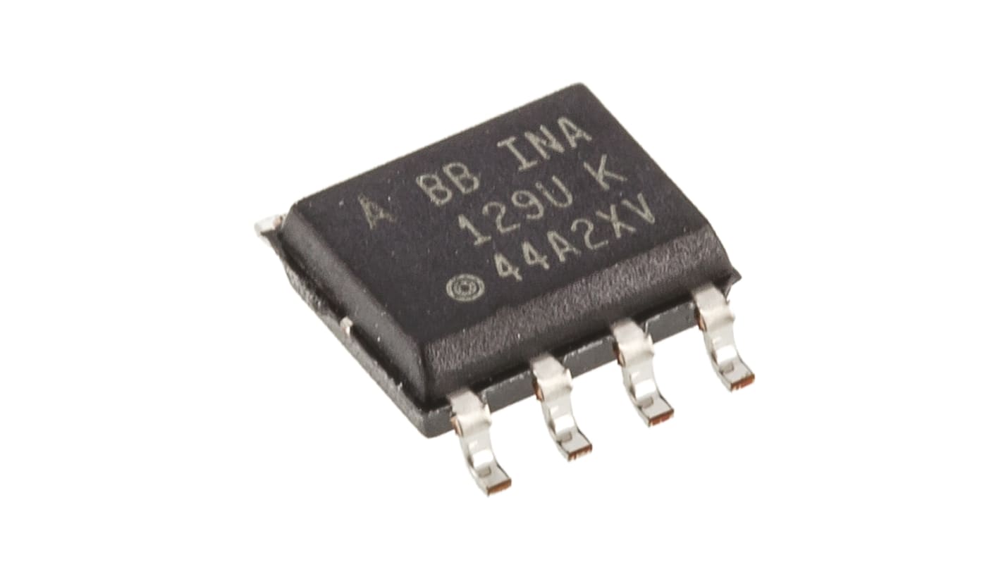 INA129UA Texas Instruments, Instrumentation Amplifier, 125μV Offset 1 ...