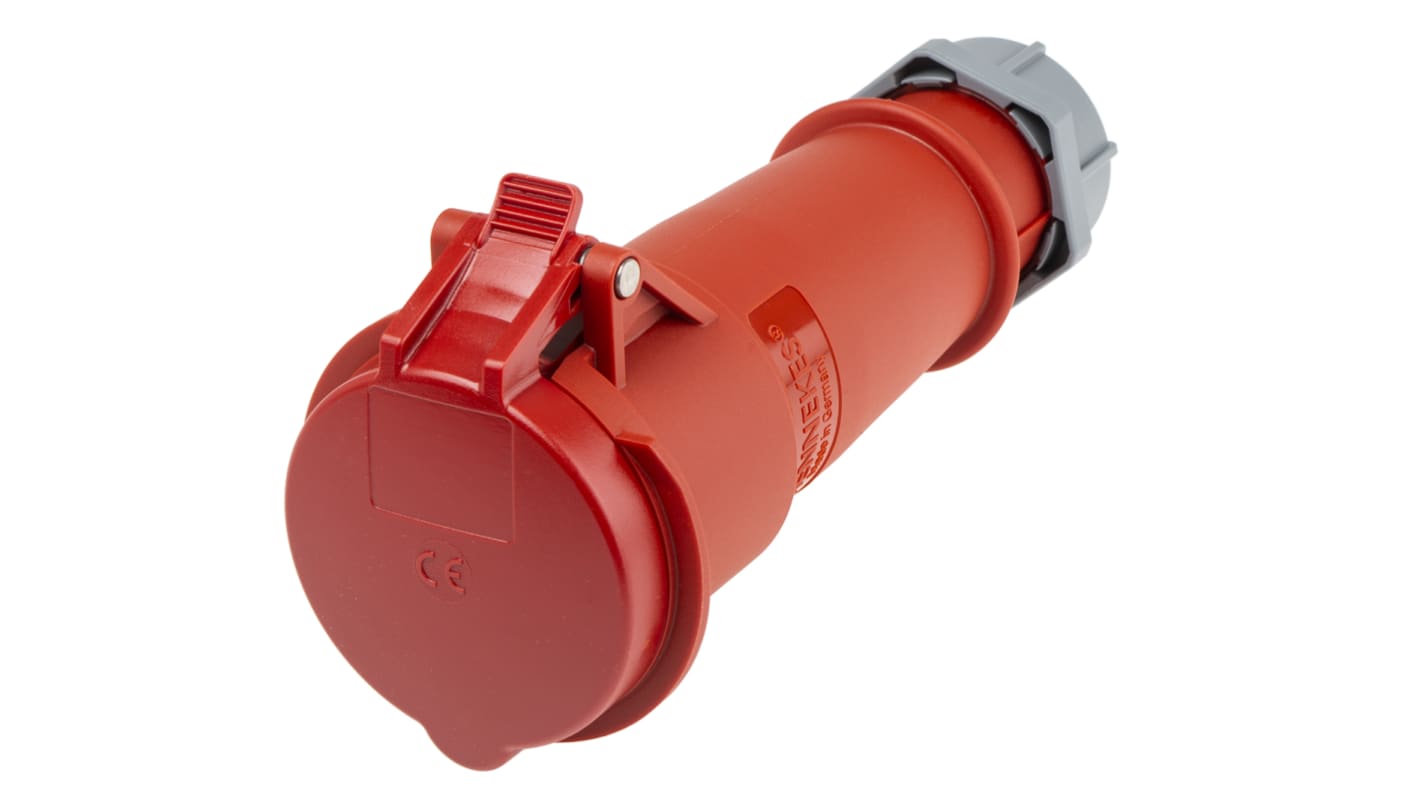 526 | MENNEKES, AM-TOP IP44 Red Cable Mount 4P Industrial Power Socket ...