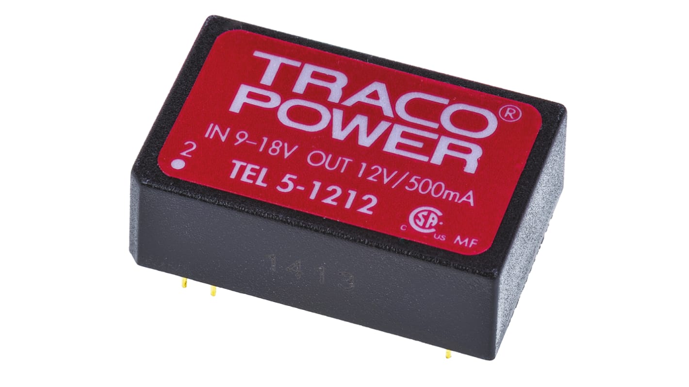 TRACOPOWER DC-DCコンバータ Vout：12V dc 9 → 18 V dc, 5W, TEL 5-1212 | RS