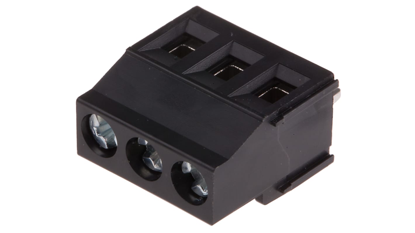 1985933 | Phoenix Contact MKDSN 2.5/3 HT BK Series PCB Terminal Block ...