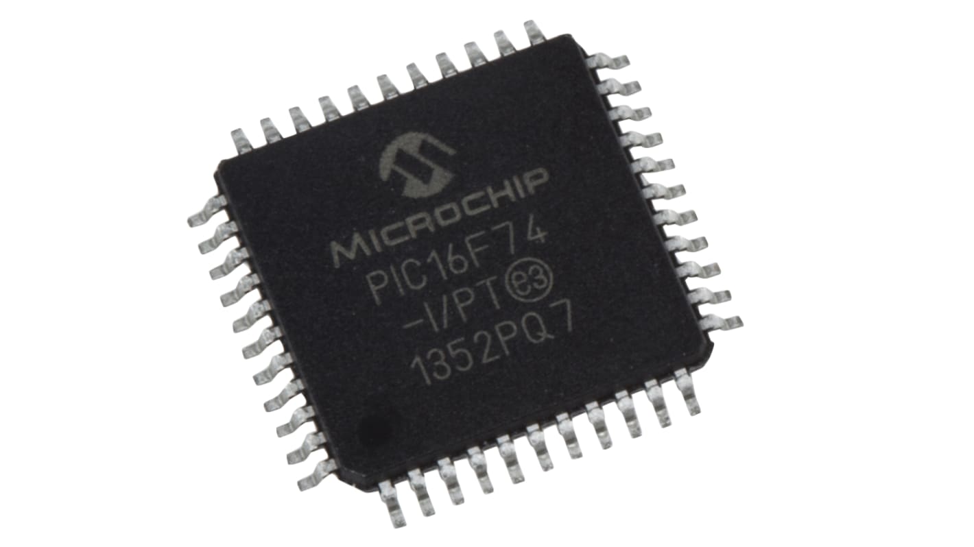 Microchip PIC16F74-I/PT, 8bit PIC Microcontroller, PIC16F, 20MHz, 4K ...