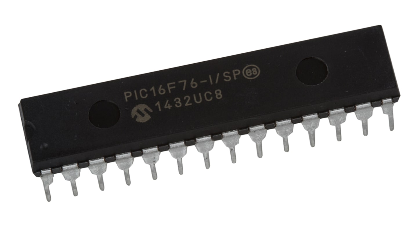 Microchip PIC16F76-I/SP, 8bit PIC Microcontroller, PIC16F, 20MHz, 8K Flash, 28-Pin SPDIP | RS