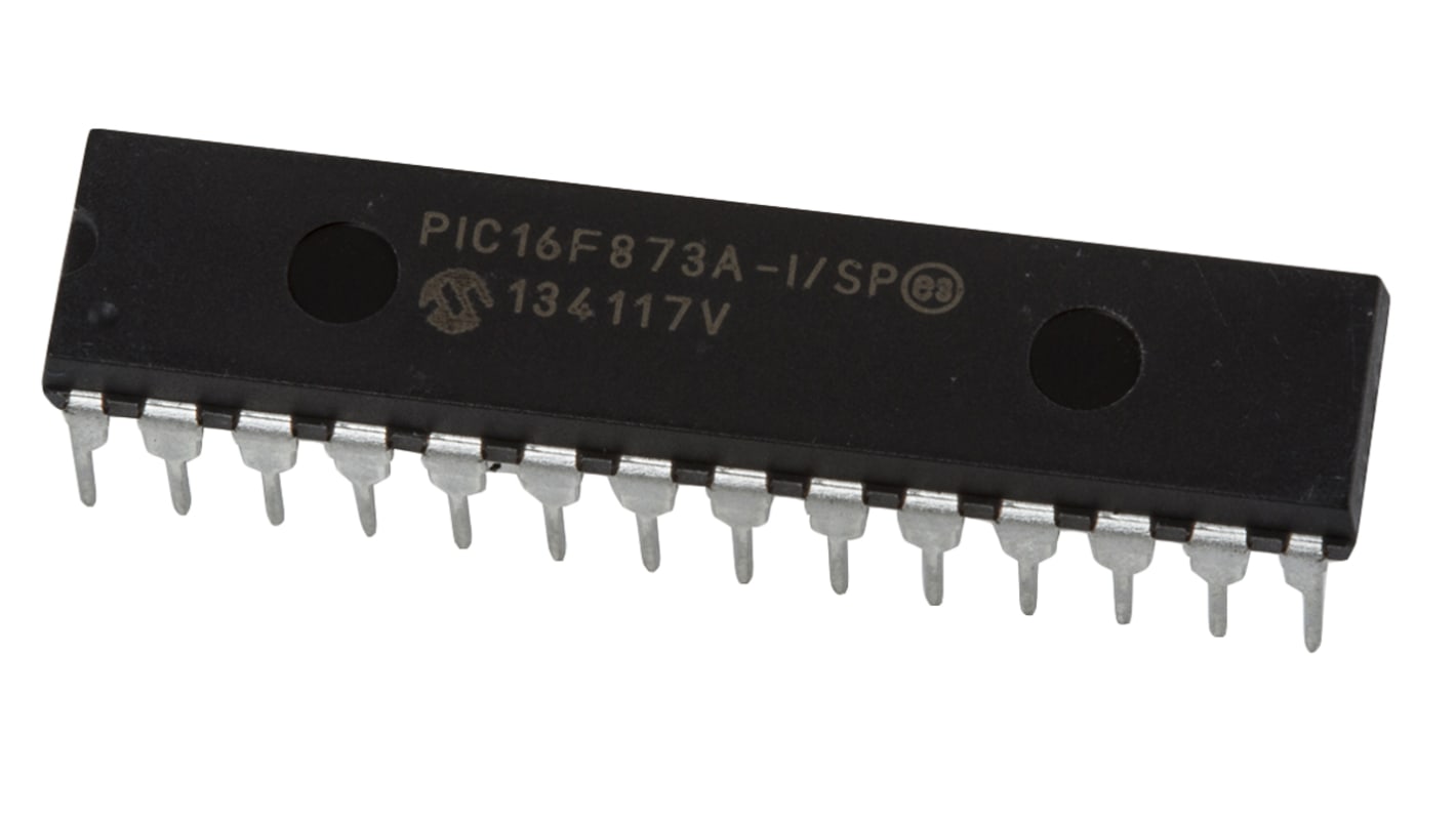Microchip PIC16F873A-I/SP, 8bit PIC Microcontroller, PIC16F, 20MHz, 7.2 kB, 128 B Flash, 28-Pin ...