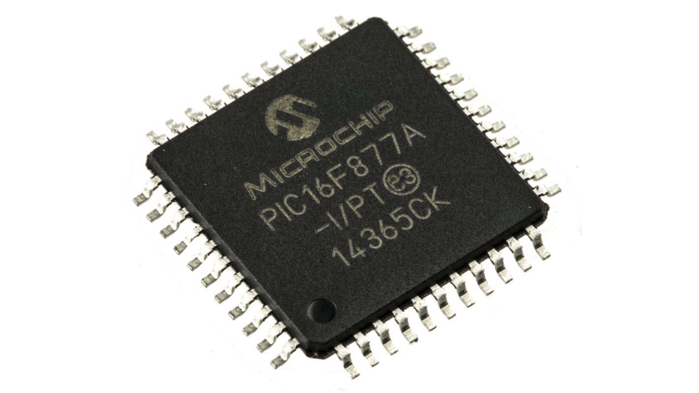 Microchip PIC16F877A-I/PT, 8bit PIC Microcontroller, PIC16F, 20MHz, 14. ...