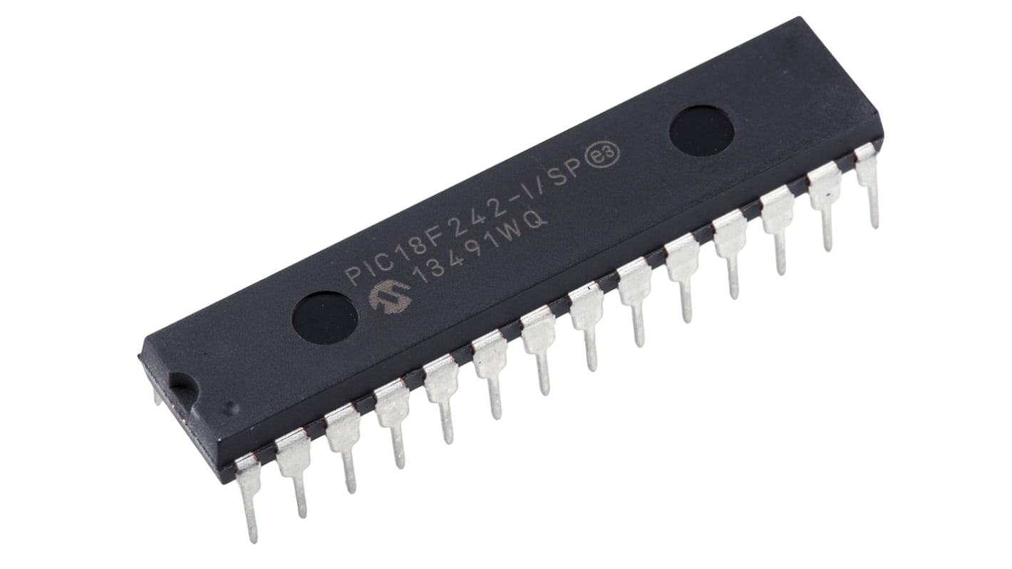 Microchip PIC18F242-I/SP, 8bit PIC Microcontroller, PIC18F, 40MHz, 16 kB Flash, 28-Pin SPDIP | RS