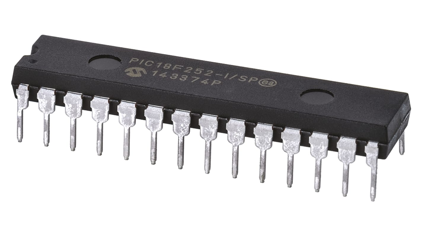 Microchip PIC18F252-I/SP, 8bit PIC Microcontroller, PIC18F, 40MHz, 32 kB Flash, 28-Pin SPDIP | RS