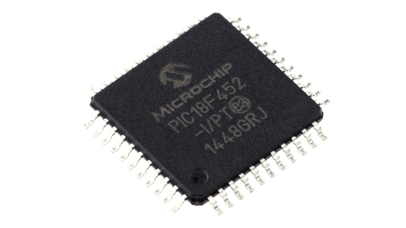 Microchip PIC18F452-I/PT, 8bit PIC Microcontroller, PIC18F, 40MHz, 32 kB Flash, 44-Pin TQFP | RS