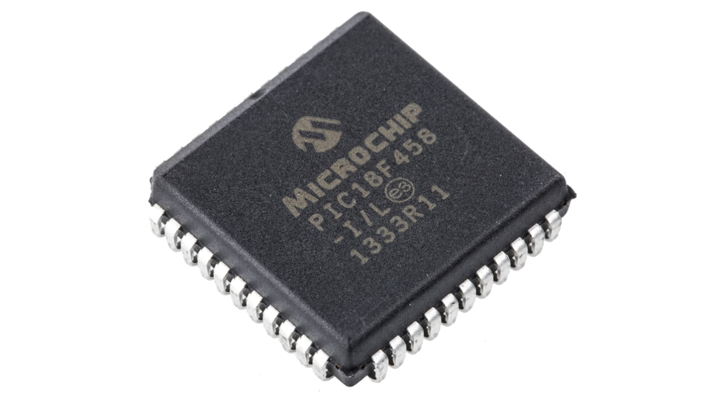 Microchip PIC18F458-I/L, 8bit PIC Microcontroller, PIC18F, 40MHz, 32 kB, 256 B Flash, 44-Pin ...