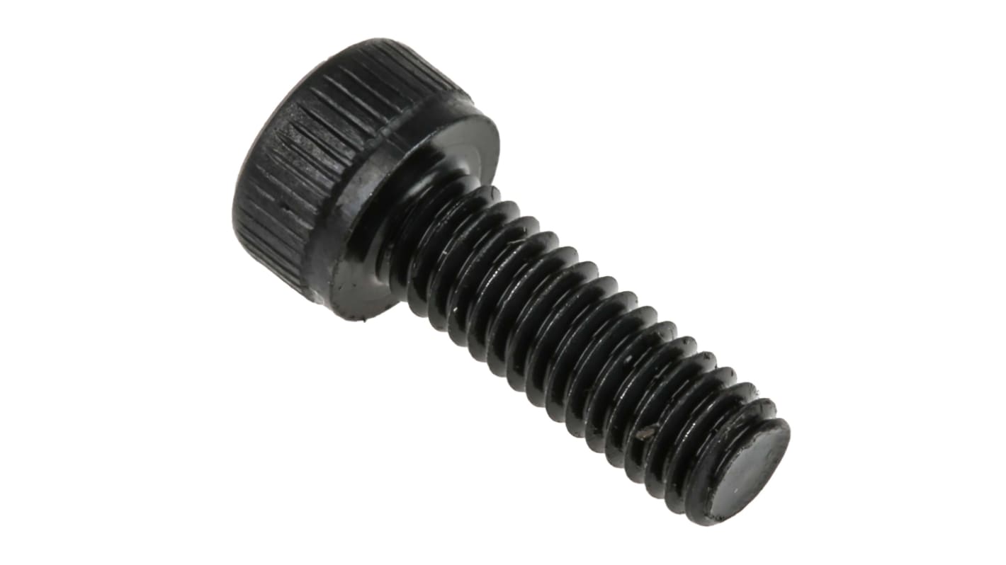 RS PRO M4 x 12mm Hex Socket Cap Screw Black, Self-Colour Steel | RS
