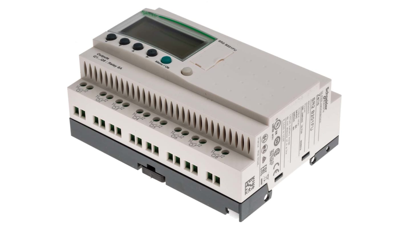 SR2PACK2FU | Schneider Electric Zelio Logic 2 Series PLC CPU for Use with Zelio 2, Relay Output ...