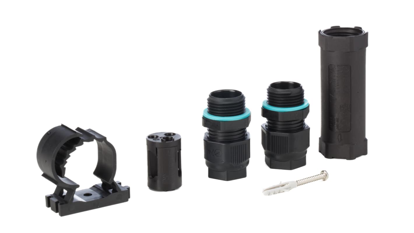 RS PRO Black Nylon Junction Box, IP68, 3 Terminals | RS