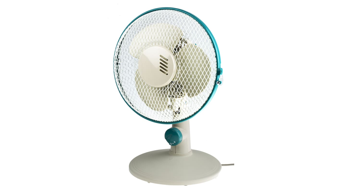 RS PRO Desk Fan 230mm blade diameter 2 speed 230 V with plug: Type C ...