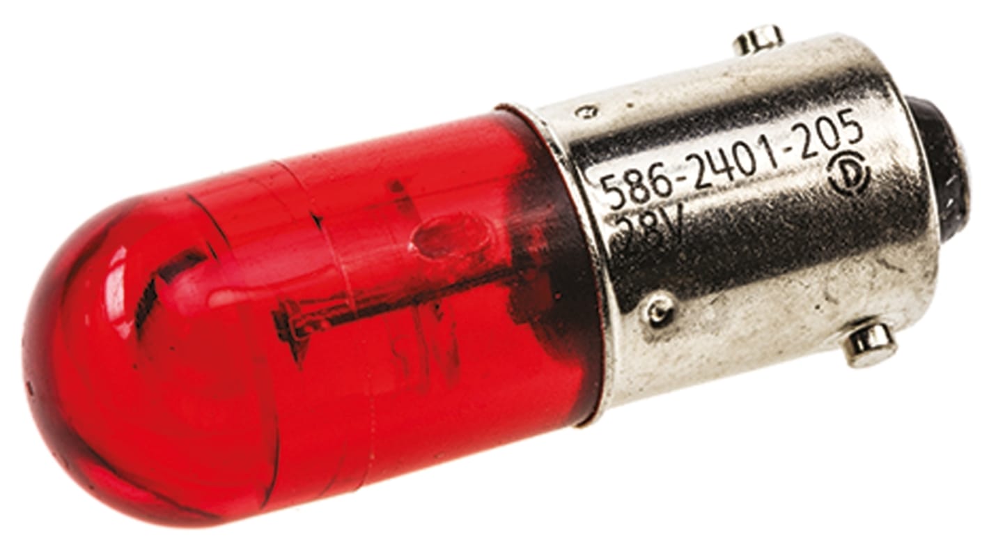 5862401205F | LED Indicator Lamp, BA9s, Red, Single Chip, 10mm dia ...