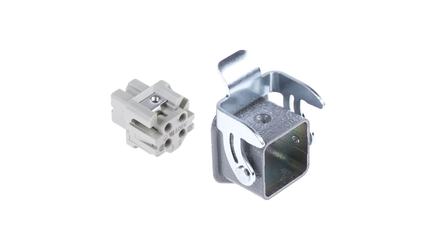 09200030301+09200032711 | HARTING Surface Kit, 3 + PE Way, 10A, Female ...