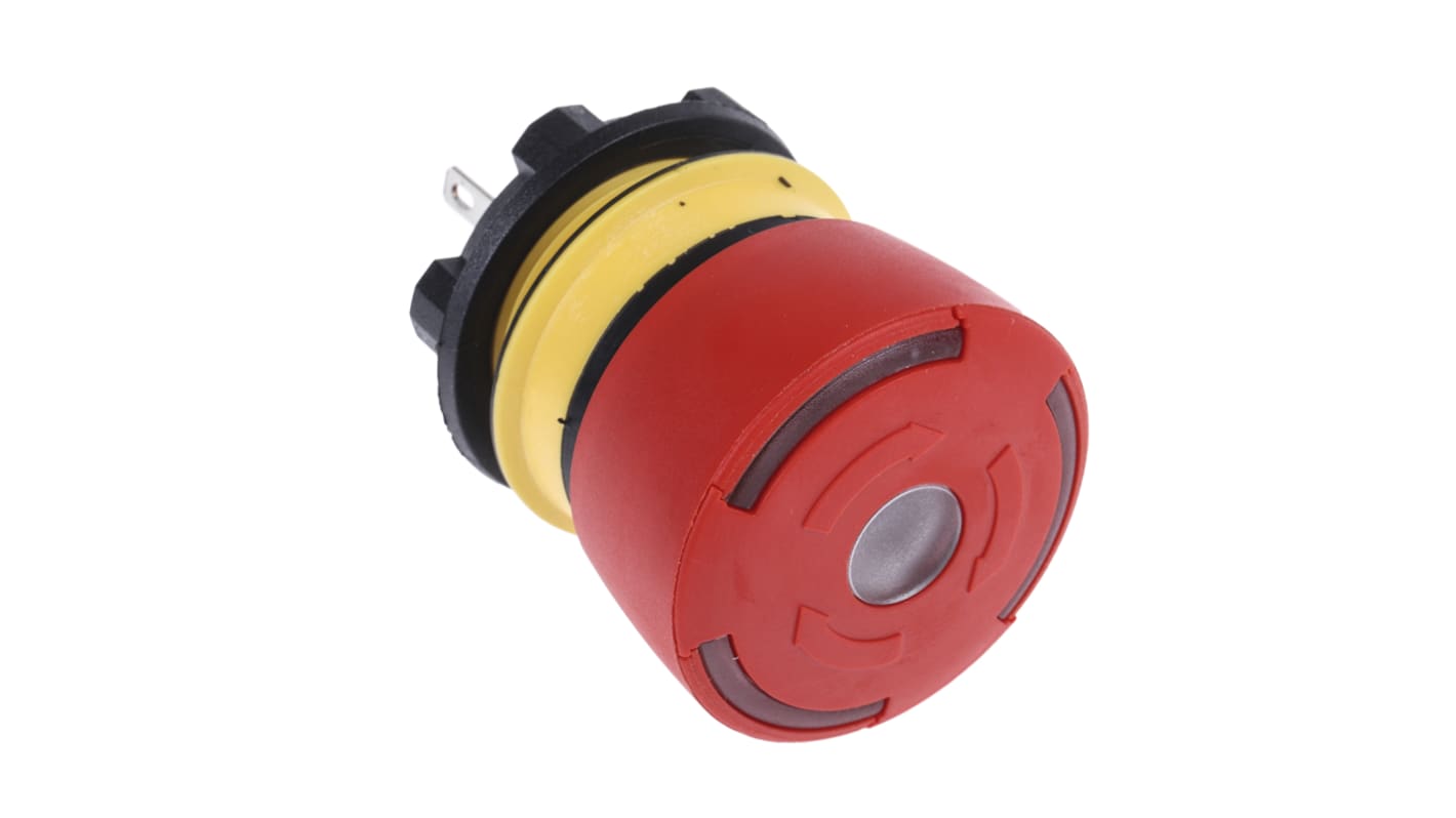 84-5031.2B20 | EAO 84 Series Twist Release Illuminated Emergency Stop Push Button, Panel Mount ...
