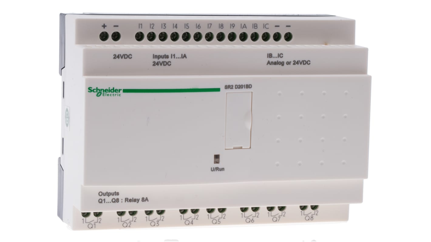 SR2D201BD | Schneider Electric Zelio Logic Series Logic Module, 24 V dc Supply, Relay Output, 12 ...
