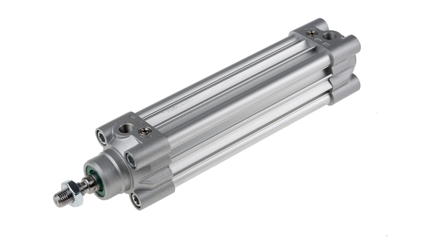 RS PRO Pneumatic Piston Rod Cylinder - 32mm Bore, 100mm Stroke, CDEM ...