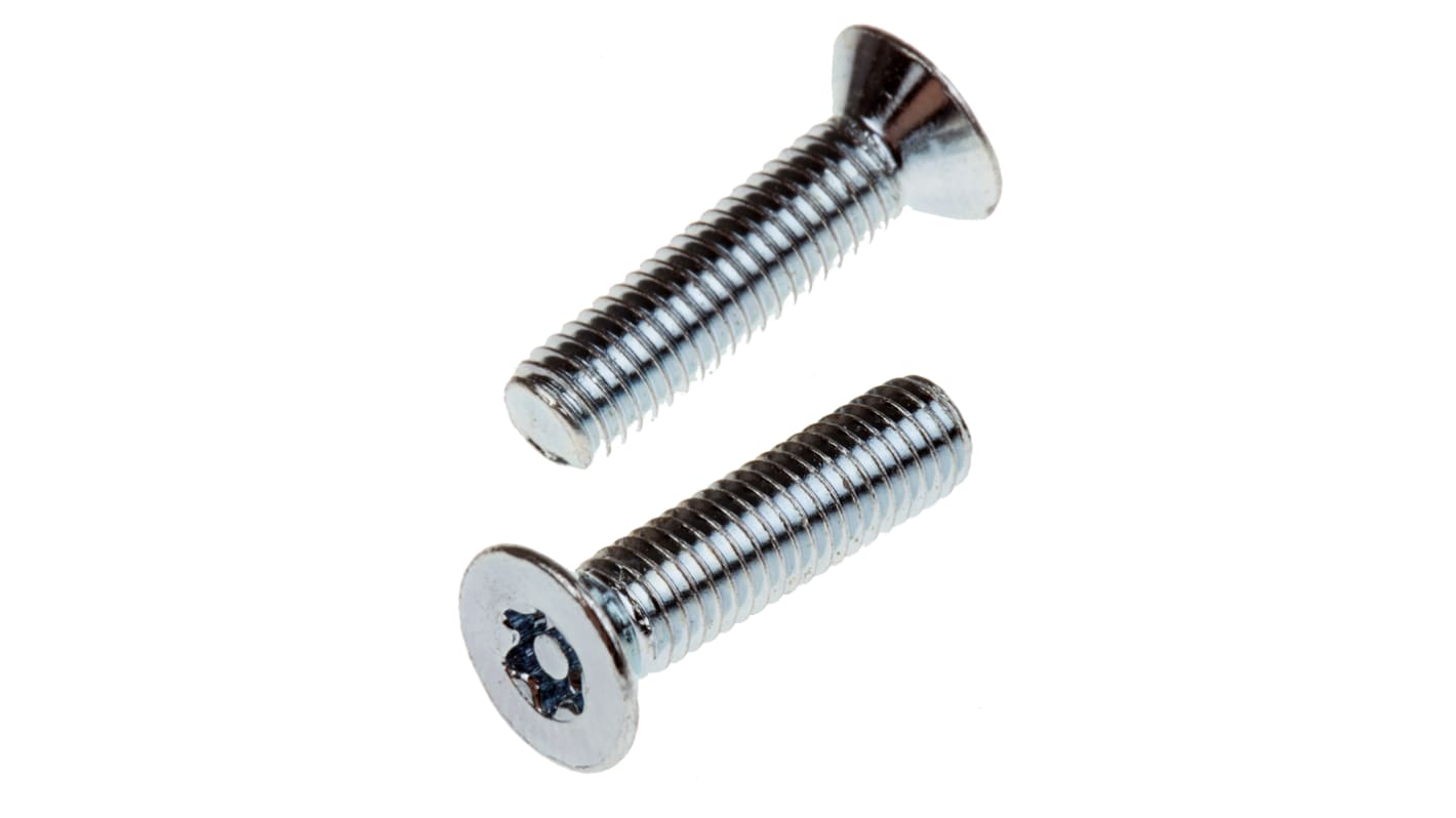 Vis inviolable, M5 x 20mm, tête Fraisée, Acier | RS