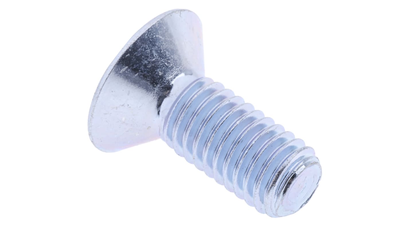RS PRO M8 x 20mm Hex Socket Countersunk Screw Bright Zinc Plated Steel | RS