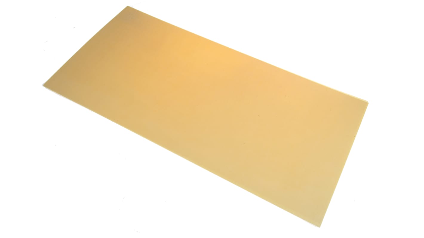 Tufnol Beige Plastic Sheet, 590mm x 285mm x 0.8mm, Epoxy Resin, Weave ...