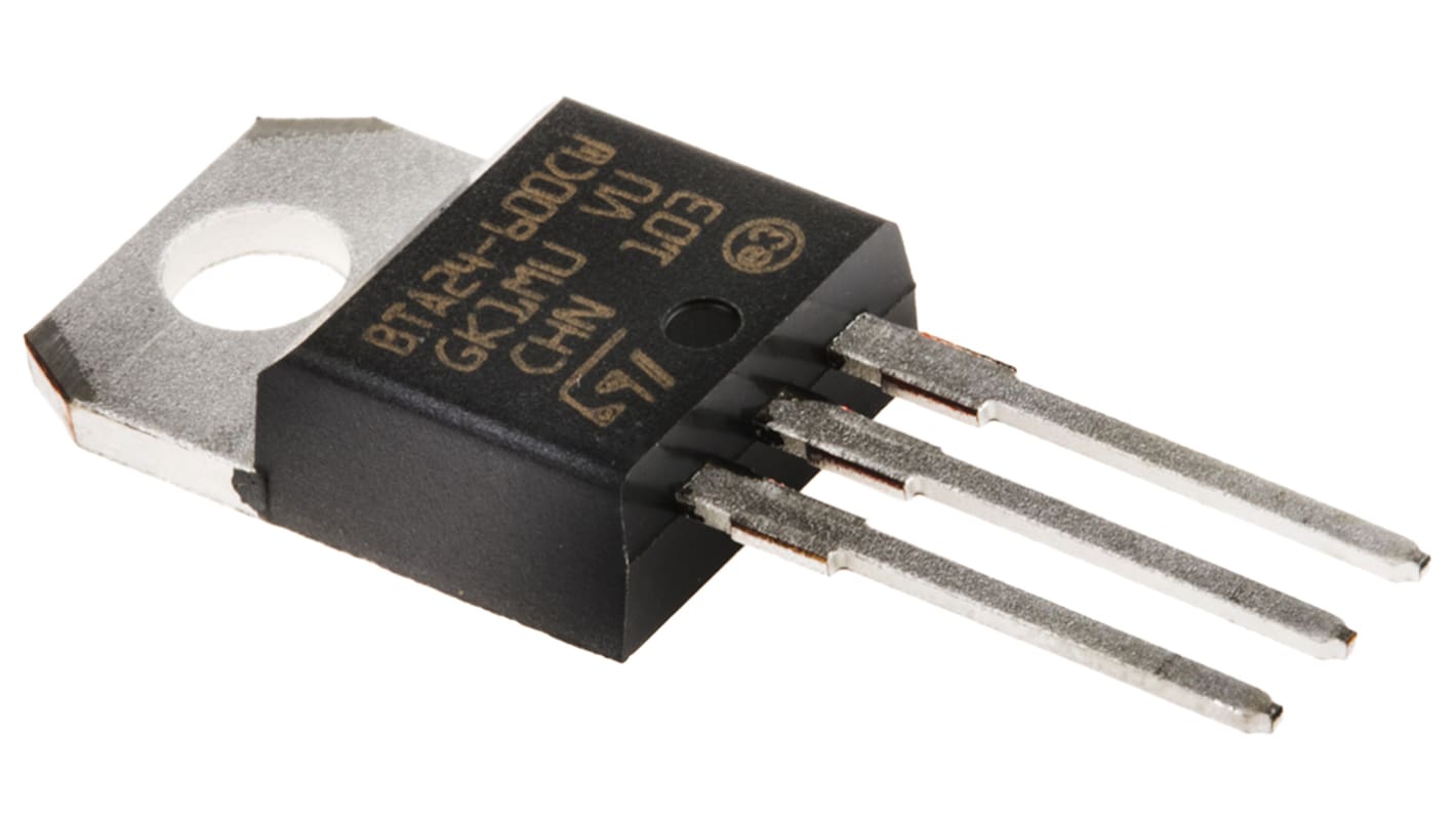 BTA24-600CWRG | STMicroelectronics Through Hole, 3-pin, TRIAC, 600V ...