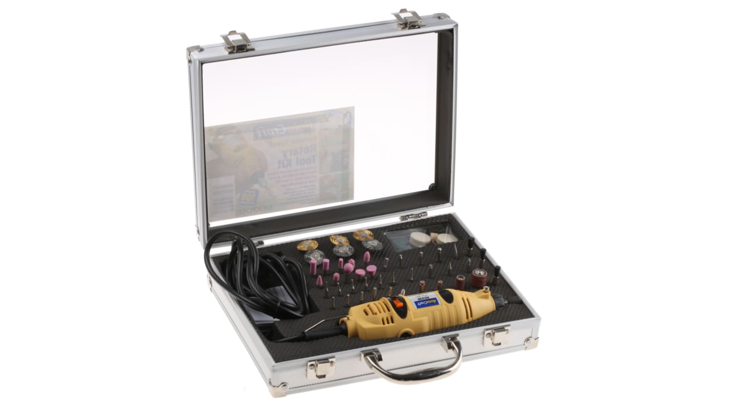RS PRO RC230 230V ac Miniature Rotary Tool Kit Rotary Tool Kit, Type G ...