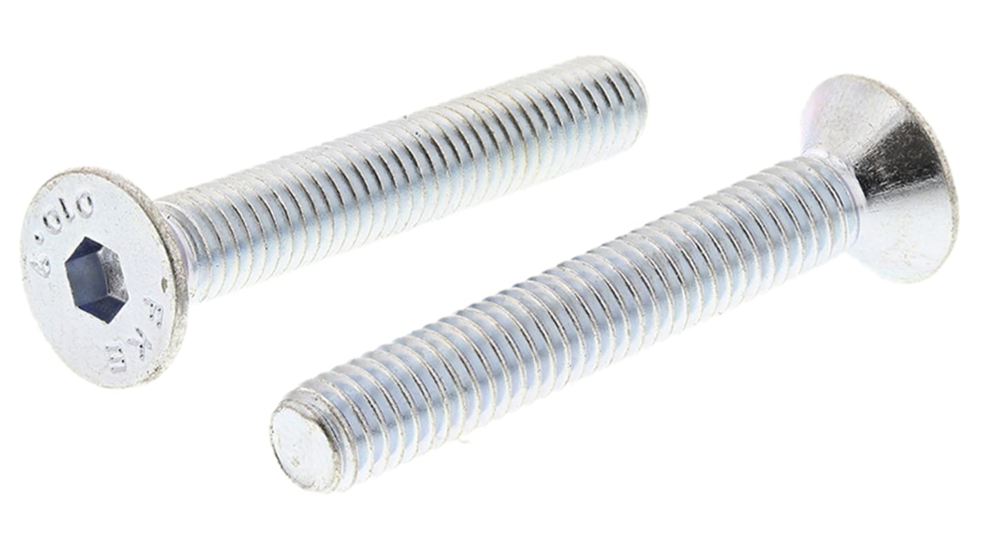 Vis à six pans creux, M6 x 40mm, tête Vis fraisée à tête creuse ...