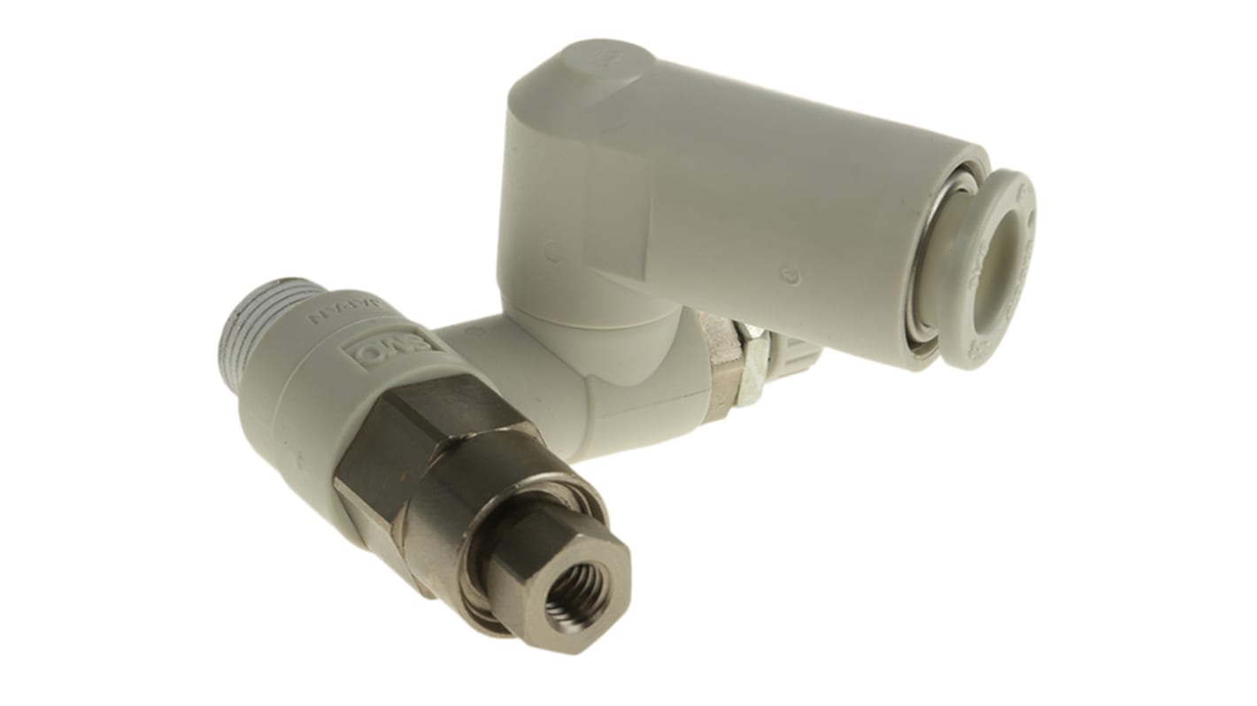 ASP330F-01-08S | SMC ASP Series Threaded Flow Regulator, R 1/8 Male ...