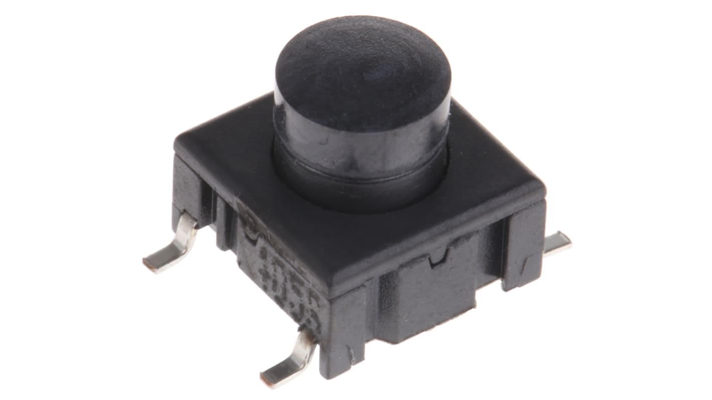 3ESH9-09.5 | IP67 Black Button Tactile Switch, SPST 50 mA @ 24 V dc 4 ...