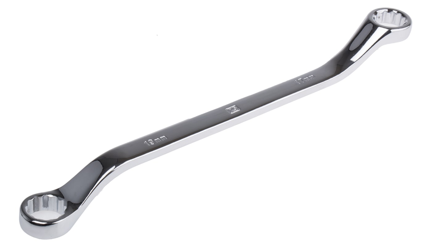 RS PRO Offset Ring Spanner, 17mm, Metric, Double Ended | RS