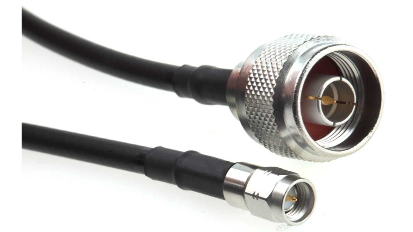 R284C0351045 | Radiall Male N Type to Male SMA Coaxial Cable, 500mm, RG58 Coaxial, Terminated | RS