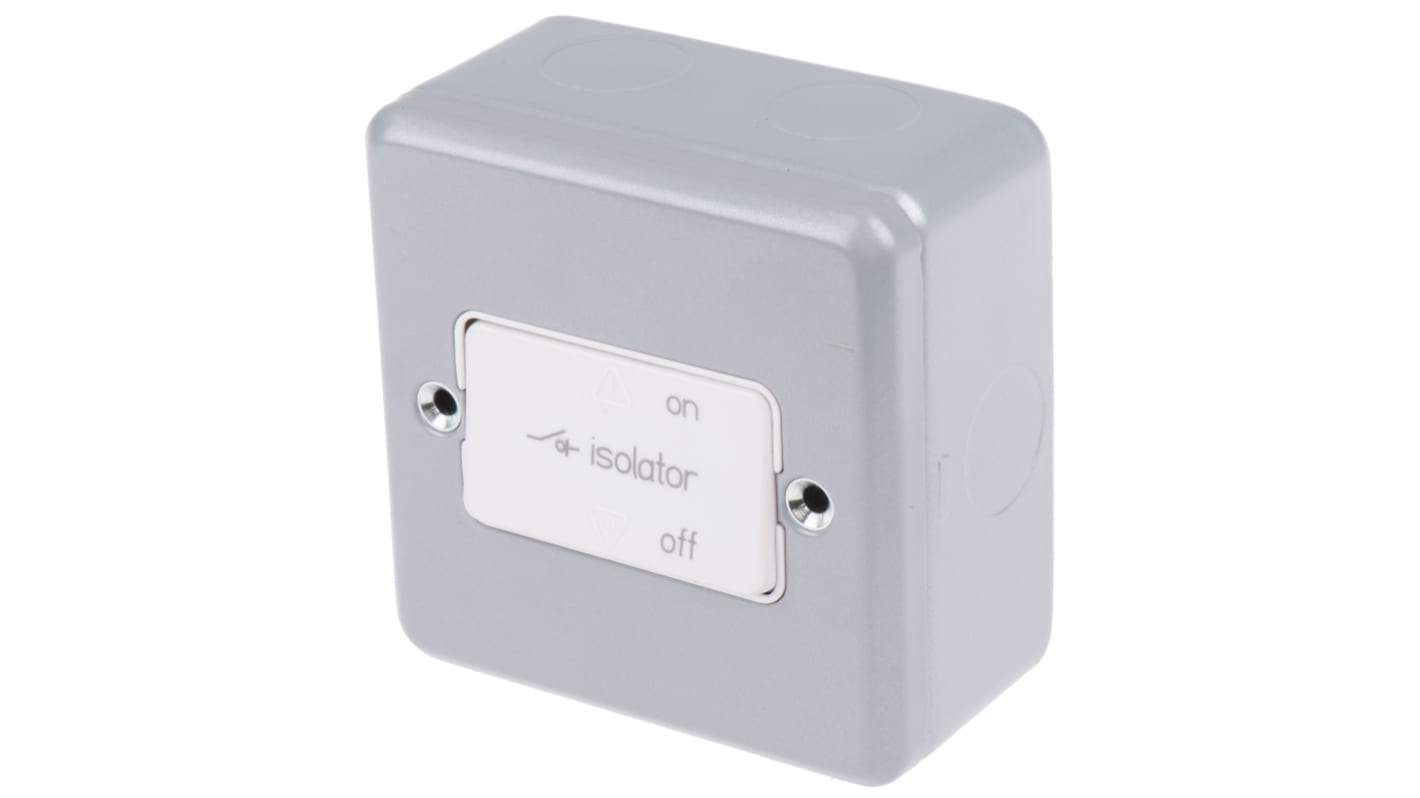 K2857 ALM | MK Electric Silver Metalclad Fan Isolator Switch, 250V ...