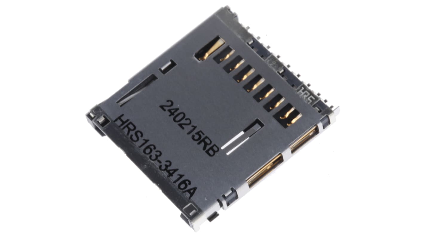 DM1B-DSF-PEJ | Hirose 9 Way Right Angle SD Card Memory Card Connector ...