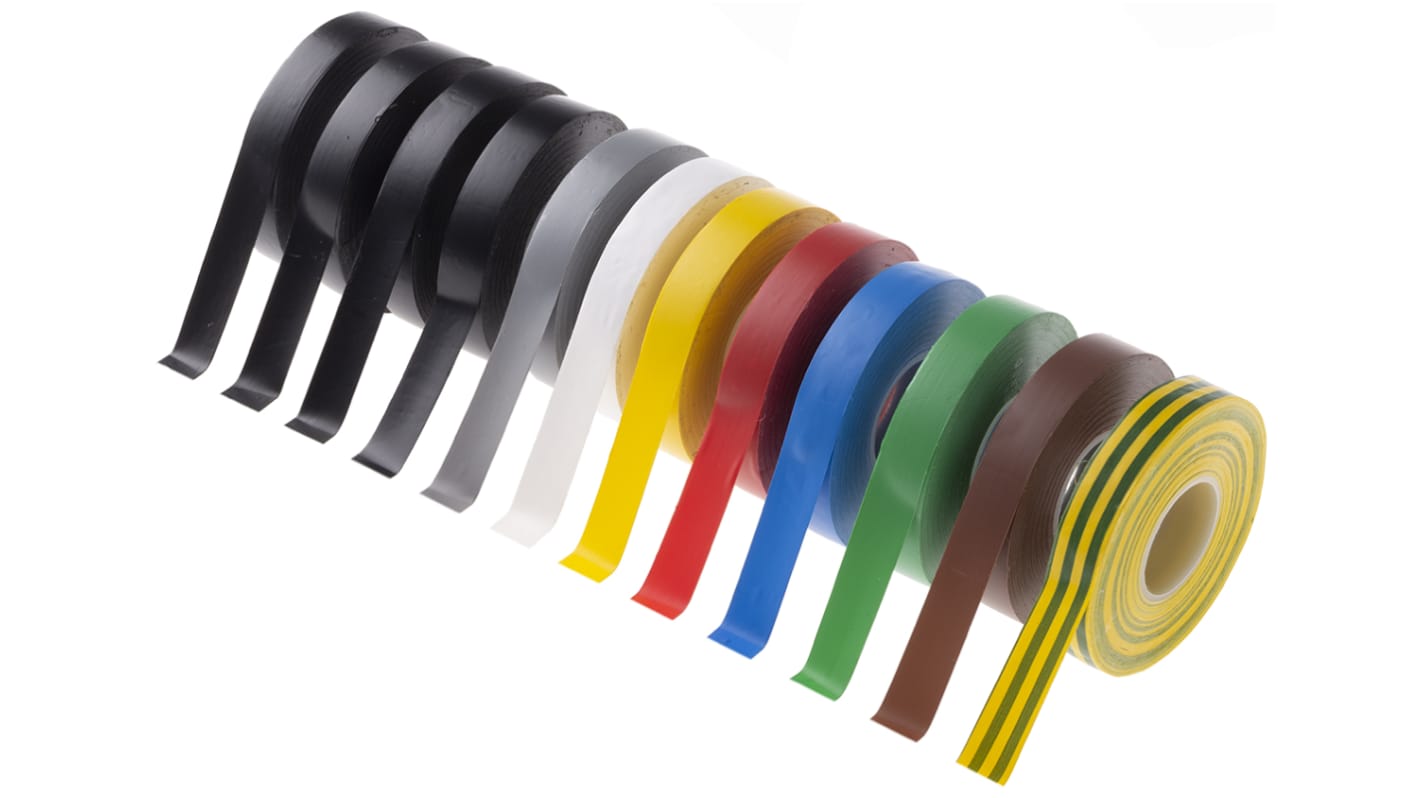 Advance Tapes AT7 Assorted PVC Electrical Tape, 12mm x 20m | RS