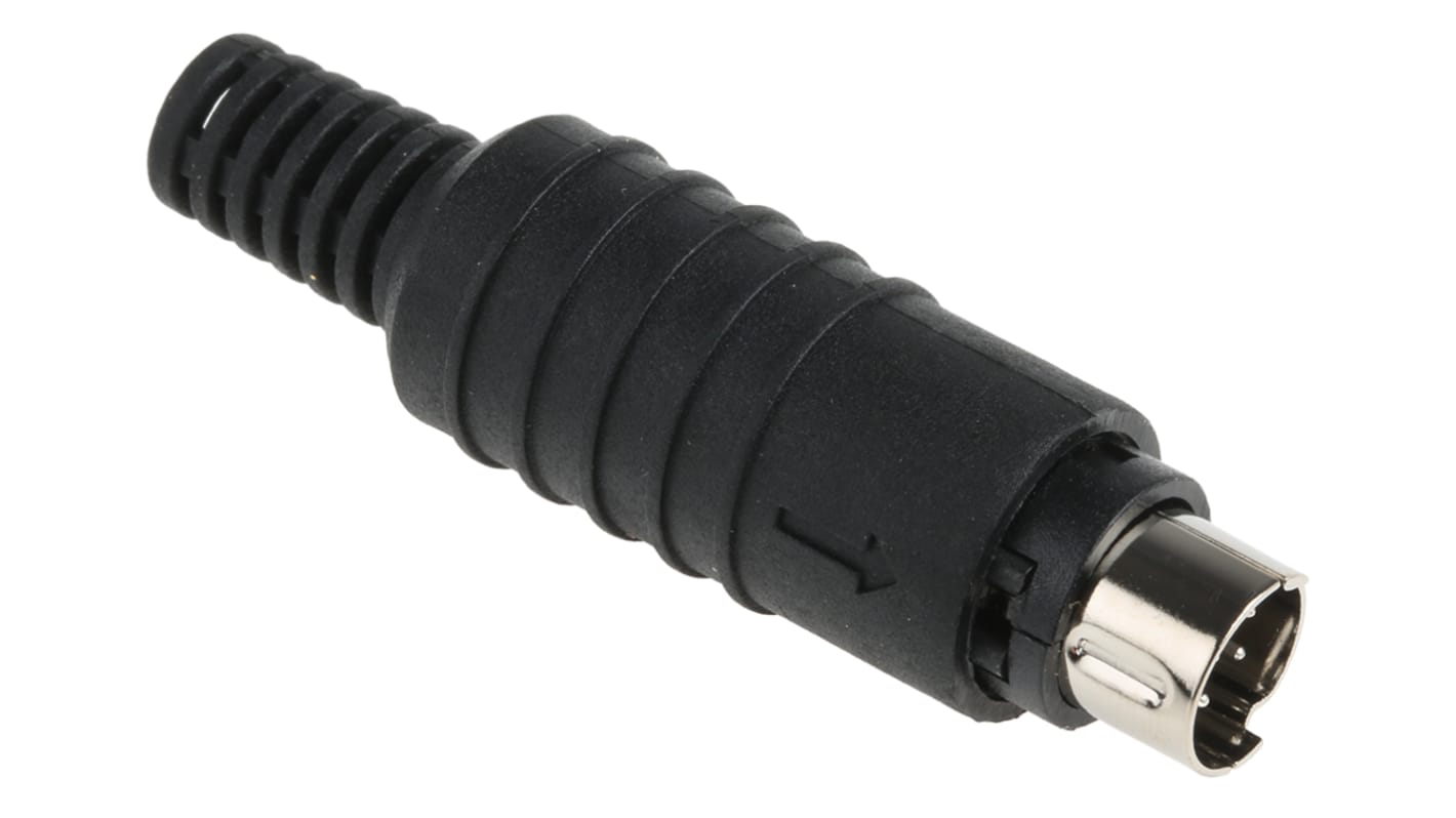 MP-371 S/8 | Lumberg 8 Pole Miniature Din Plug, 1A, 100 V ac, Male ...