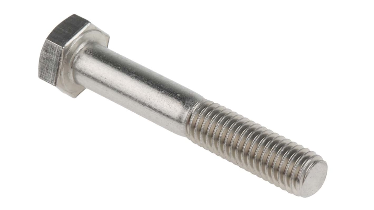 RS PRO Stainless Steel Hex, Hex Bolt, M8 x 50mm | RS