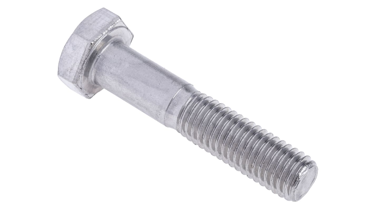 RS PRO Stainless Steel Hex, Hex Bolt, M10 x 50mm | RS