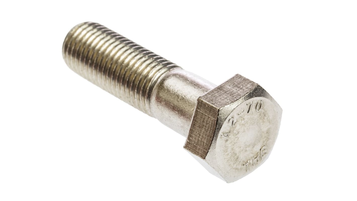 RS PRO Stainless Steel Hex, Hex Bolt, M16 x 60mm | RS